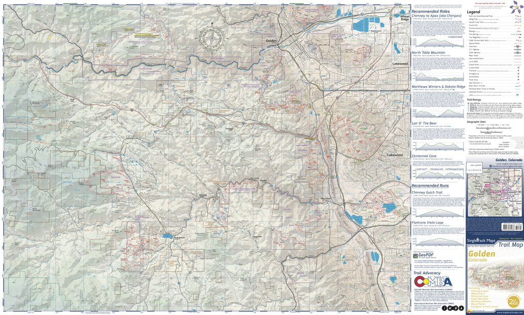 Golden Trails Map Page 1 Singletrack Maps by Singletrack Maps | Avenza Maps