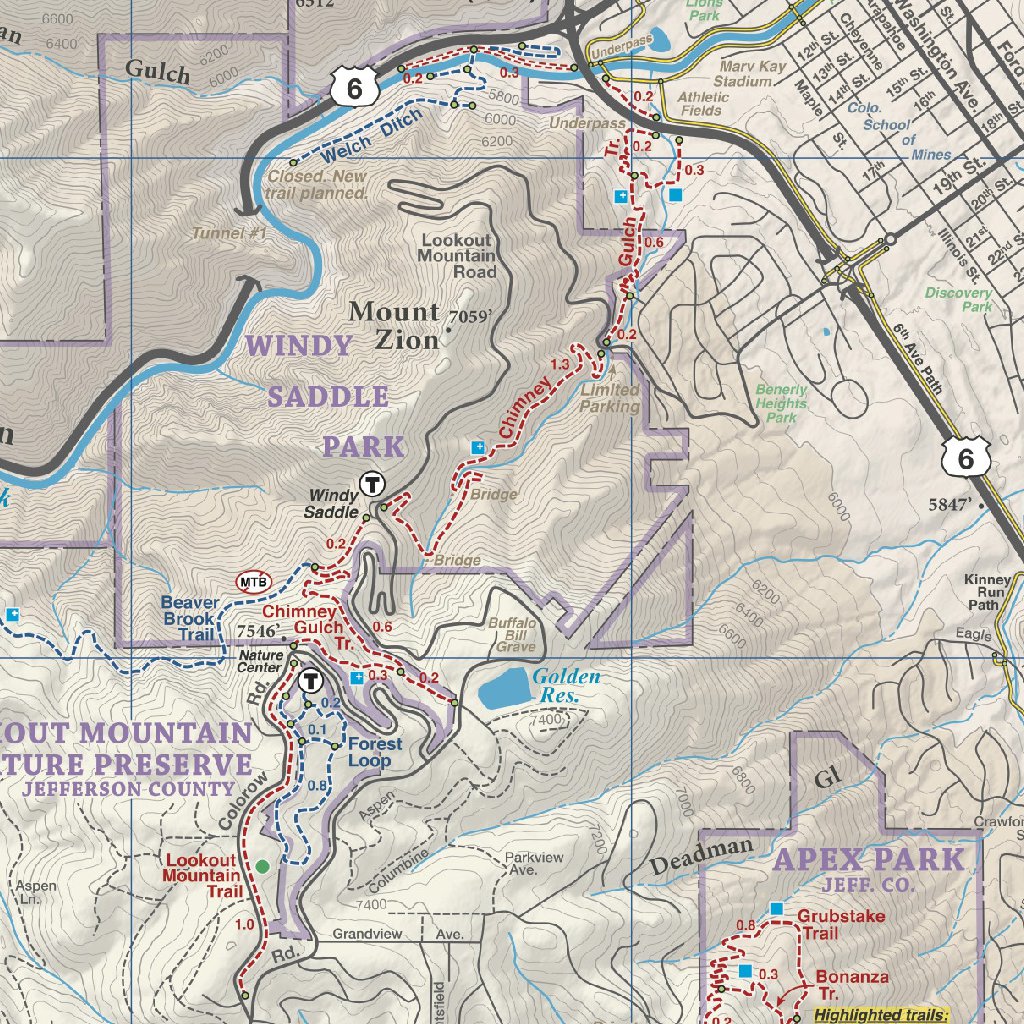Golden Trails Map Page 1 Singletrack Maps by Singletrack Maps | Avenza Maps