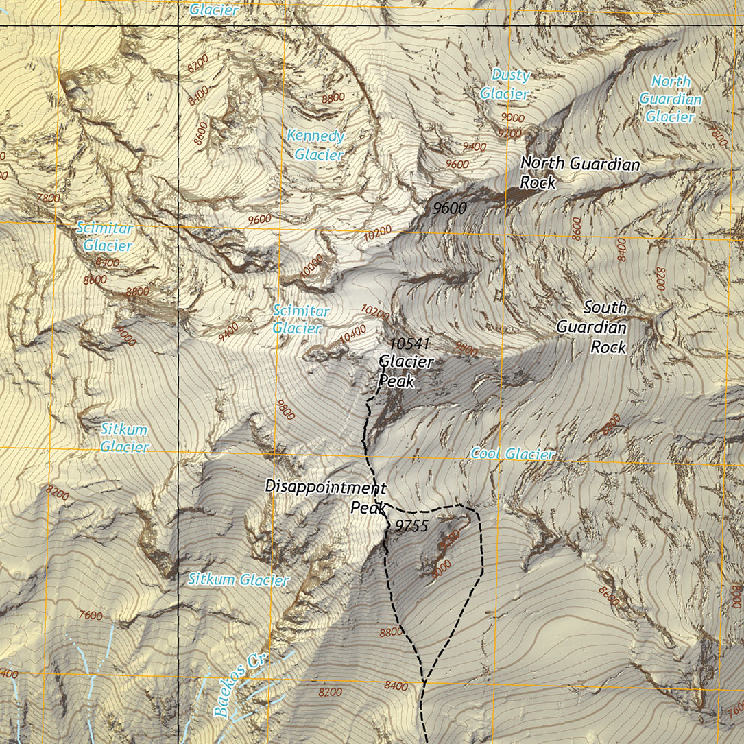 Glacier Peak Map by AMG Maps | Avenza Maps