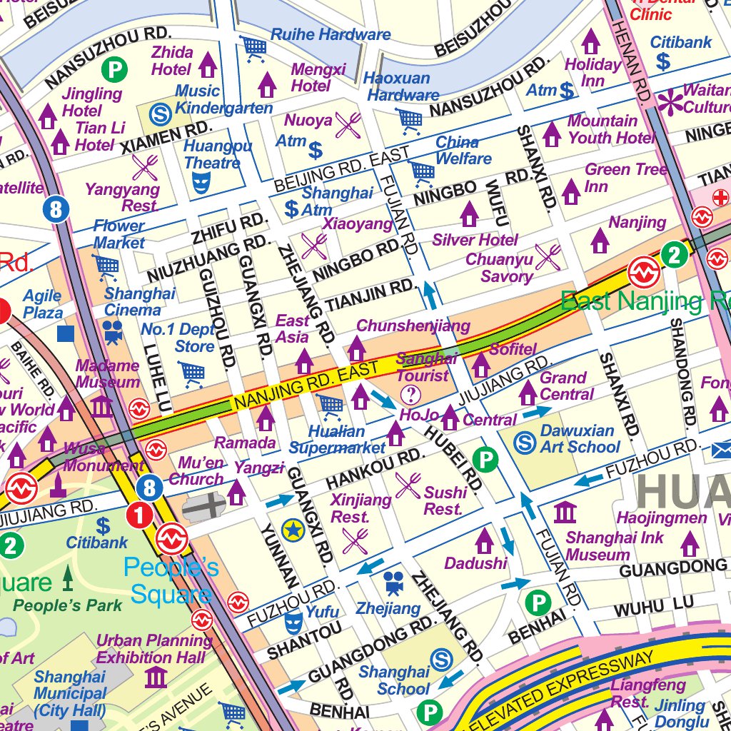 Shanghai 1:16,000 - ITMB Map by ITMB Publishing Ltd. | Avenza Maps