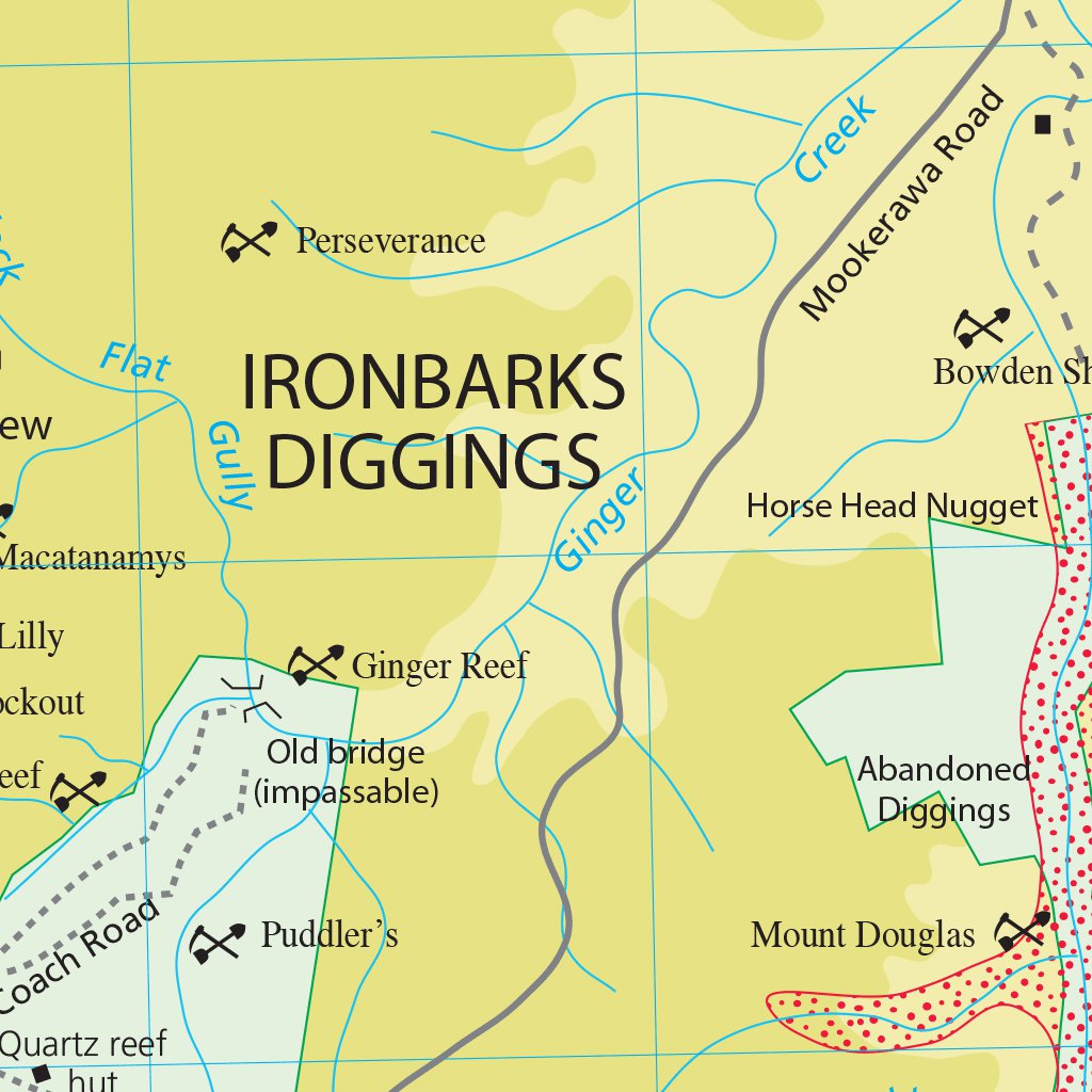 Stuart Town Gold Map by Doug Stone GOLD MAPS | Avenza Maps