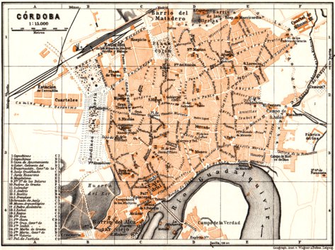 Córdoba city Map, 1929 by Waldin | Avenza Maps