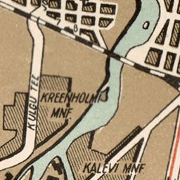 Narva town plan from 1938 Map by Waldin | Avenza Maps