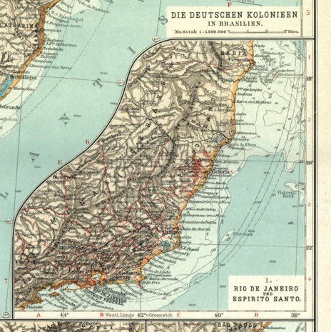 German Colonies in Brazil, 1905 Map by Waldin | Avenza Maps