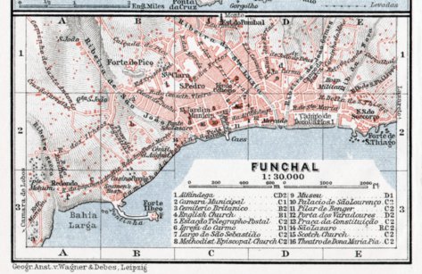Funchal Map, 1911 by Waldin | Avenza Maps
