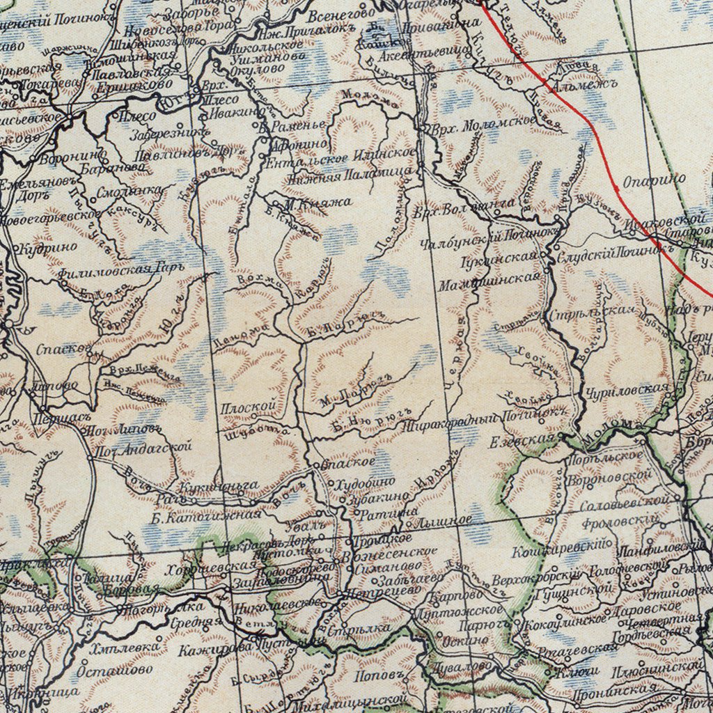 European Russia Map, Plate 7: Upper Volga. 1910 by Waldin | Avenza Maps