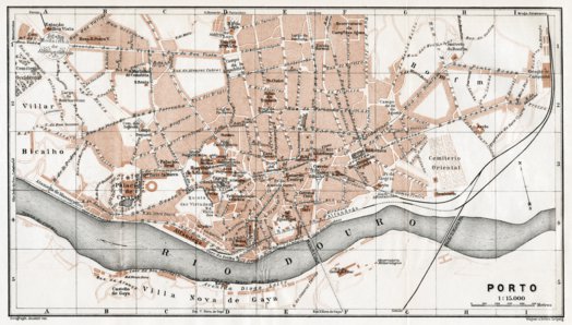 Porto city Map, 1913 by Waldin | Avenza Maps