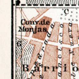 Ronda city Map - Barrio de San Francisco, 1913 by Waldin | Avenza Maps