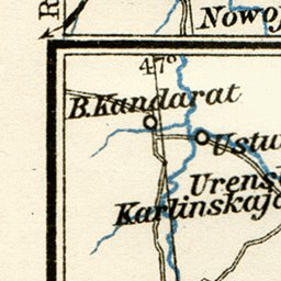 Volga River from Simbirsk to Syzran Map, 1914 by Waldin | Avenza Maps