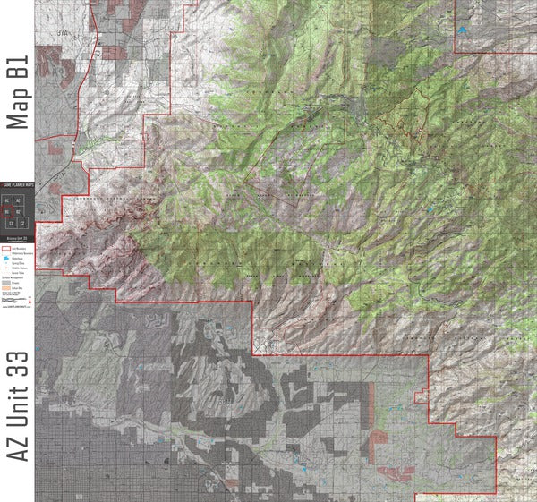 Arizona Unit 33 Map by Game Planner Maps | Avenza Maps