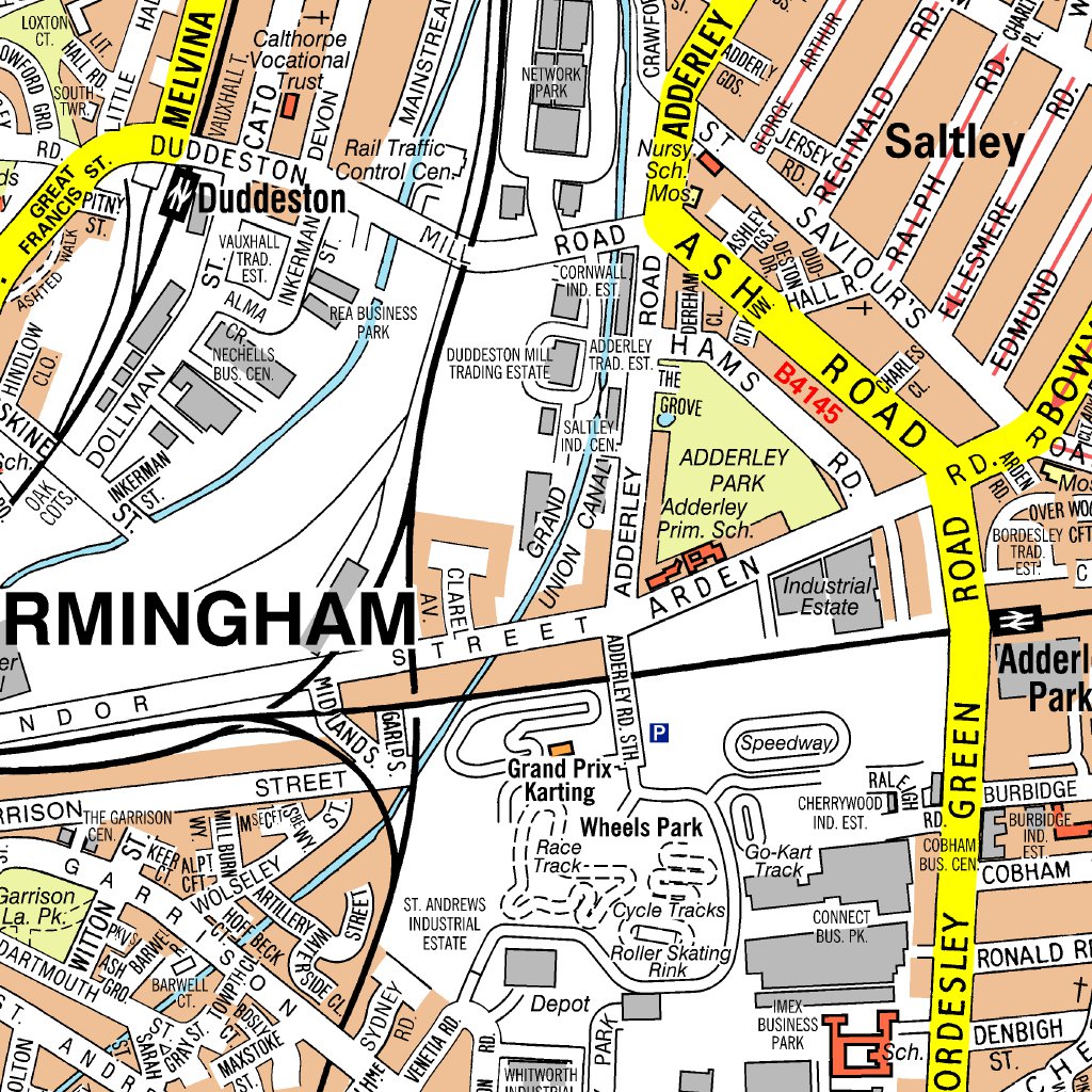 A-Z Birmingham Premier Map by Geographers' A-Z Map Company | Avenza Maps