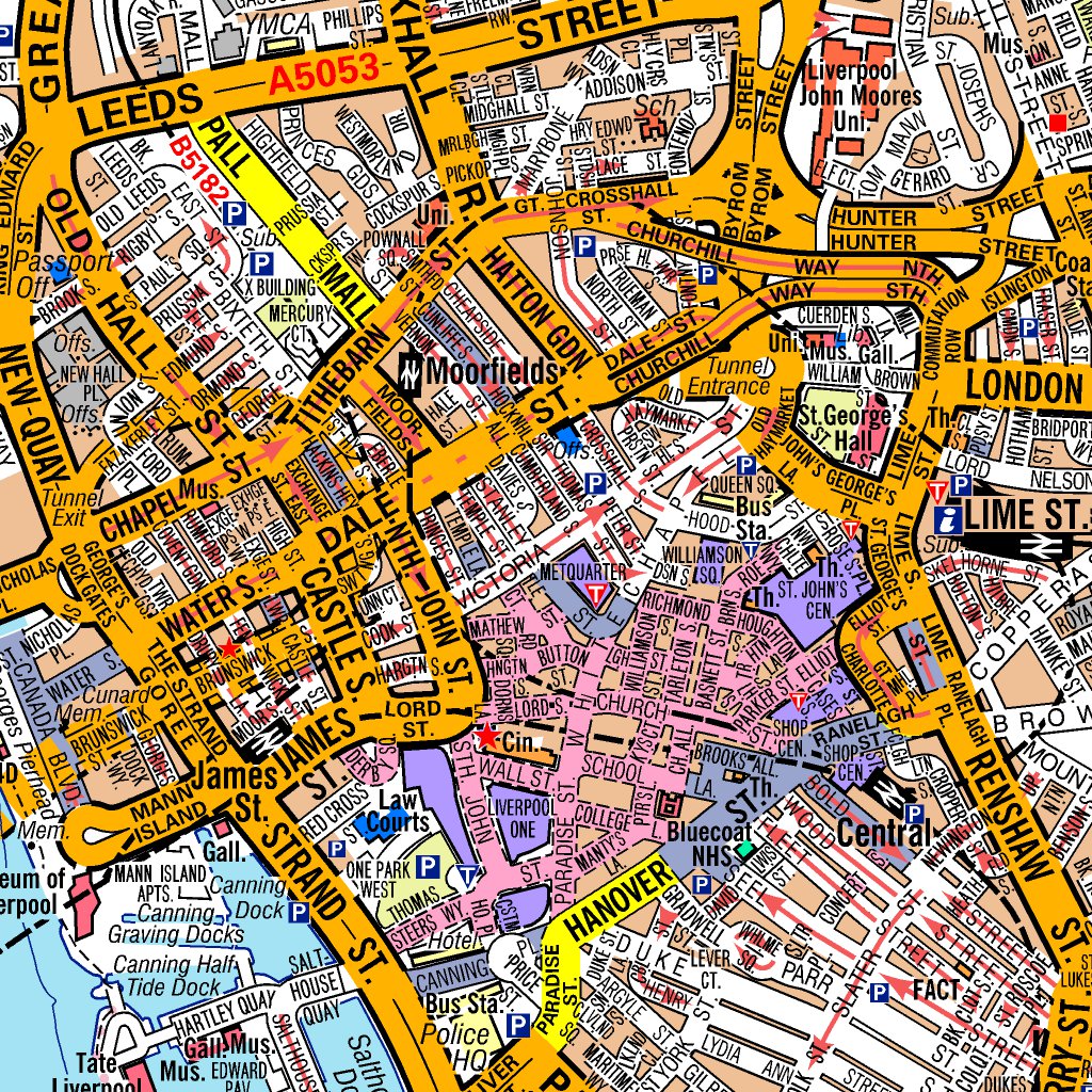 A-Z Liverpool Premier Map by Geographers' A-Z Map Company | Avenza Maps