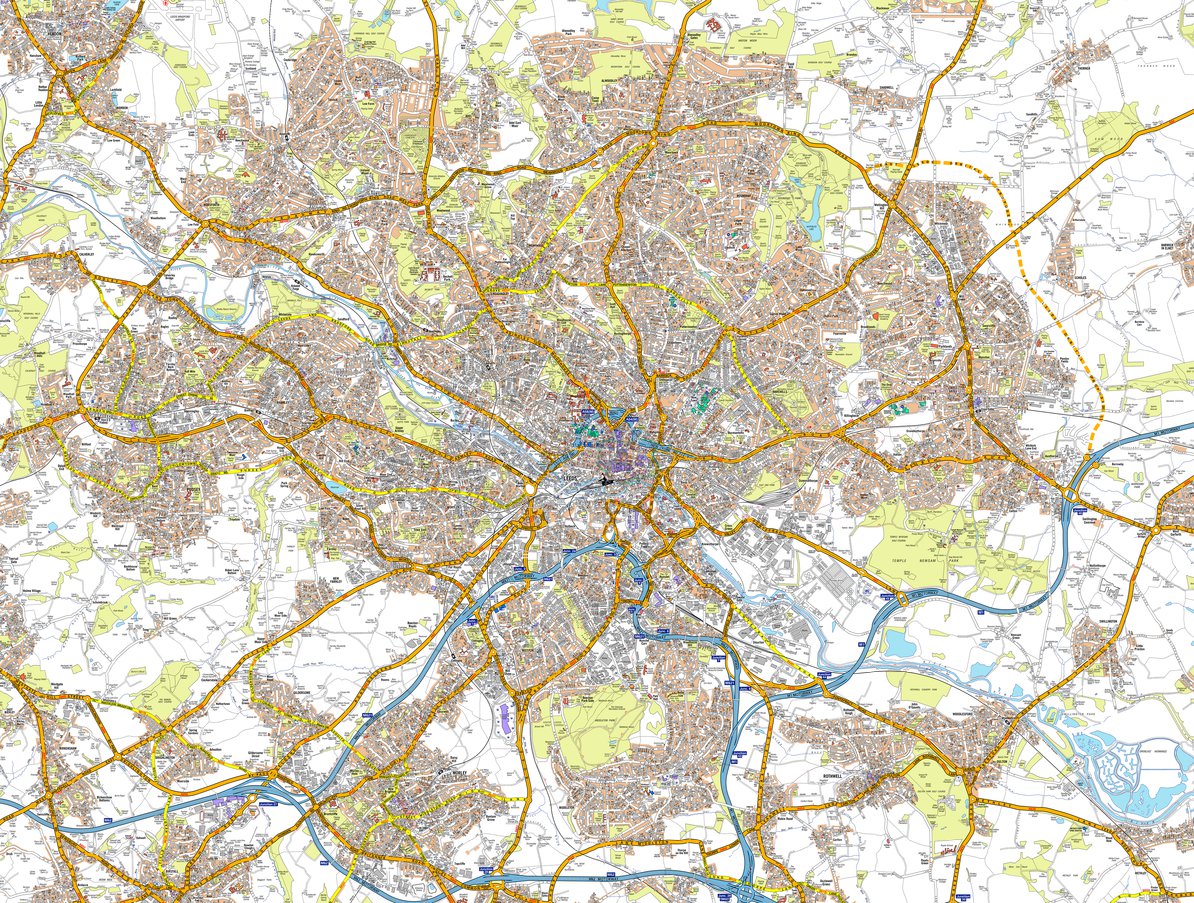 A-Z Leeds Premier Map by Geographers' A-Z Map Company | Avenza Maps