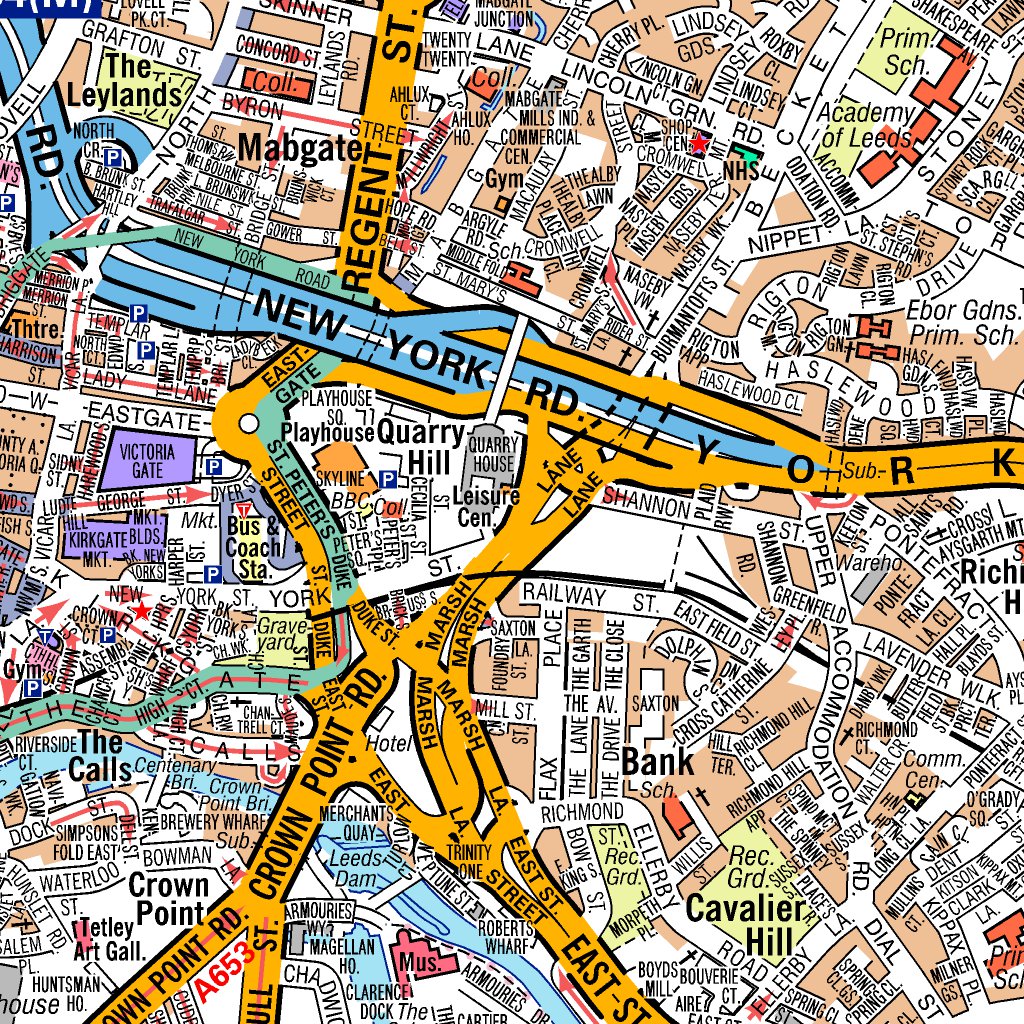 A-Z Leeds Premier Map by Geographers' A-Z Map Company | Avenza Maps