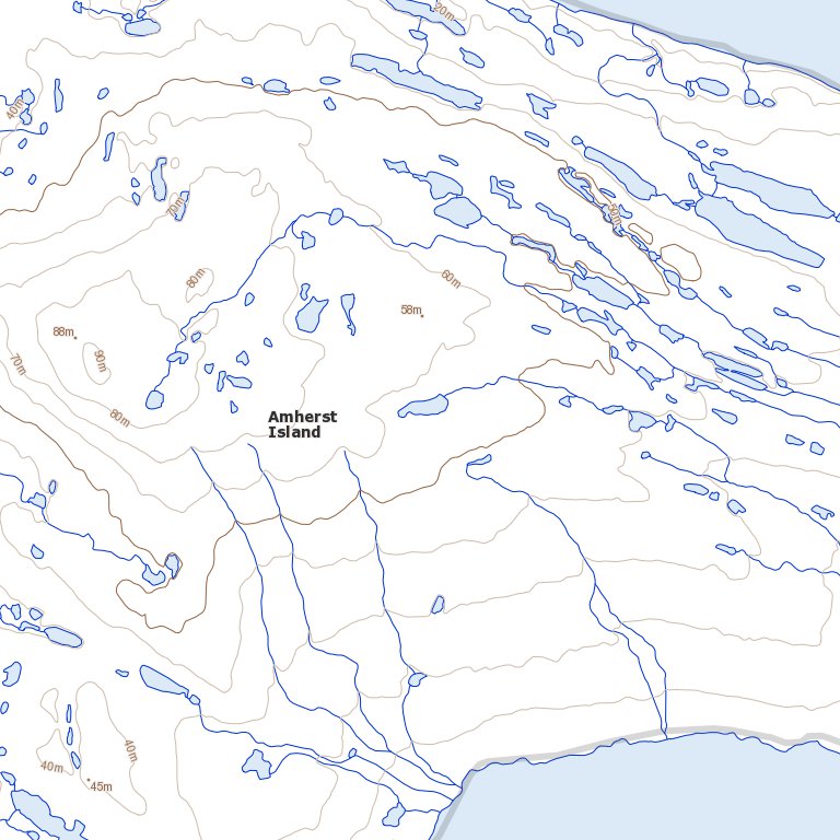 Liddon Island (047D13 Toporama) Map by Natural Resources Canada ...