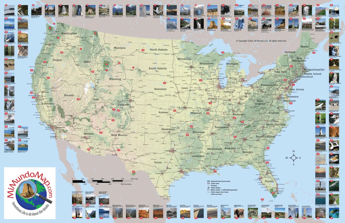 Mi mundo maps, USA Map by Mi Mundo Maps | Avenza Maps