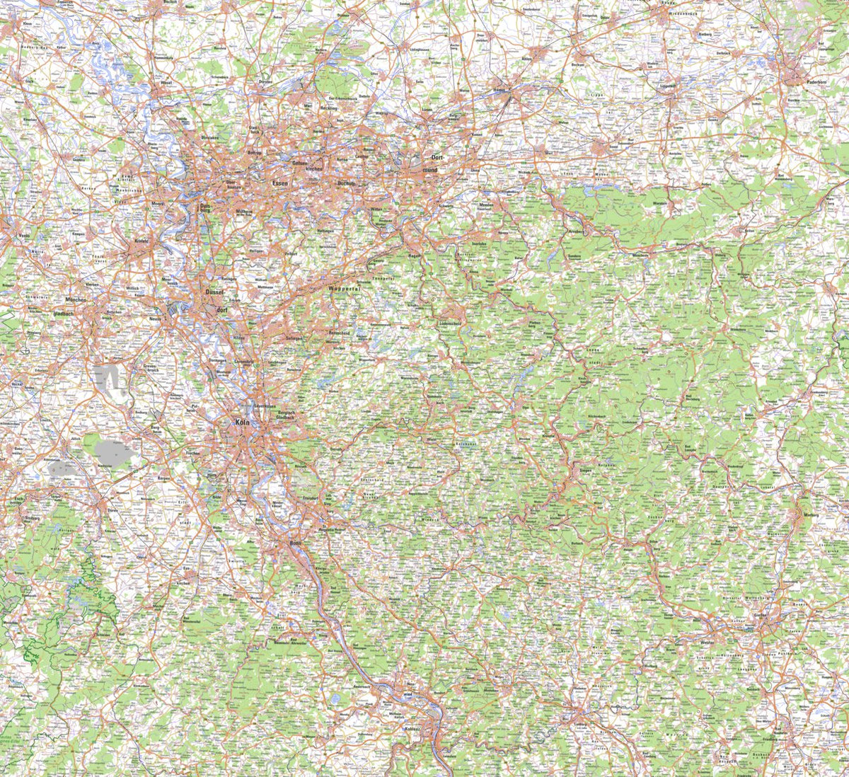 Ruhrgebiet Map by Red Geographics | Avenza Maps