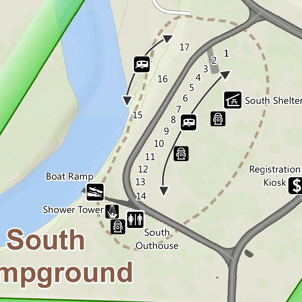 Botna Bend Park Map by Pottawattamie County GIS Department | Avenza Maps