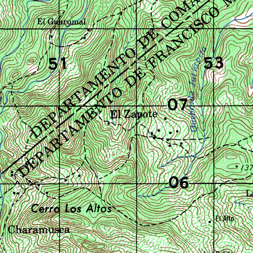 Honduras 50K 275904 Map by Land Info Worldwide Mapping LLC | Avenza Maps