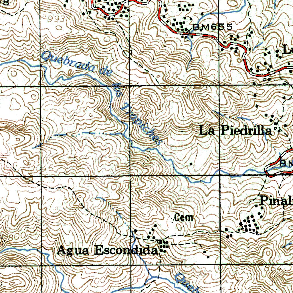 Honduras 50K 246002 Map by Land Info Worldwide Mapping LLC | Avenza Maps