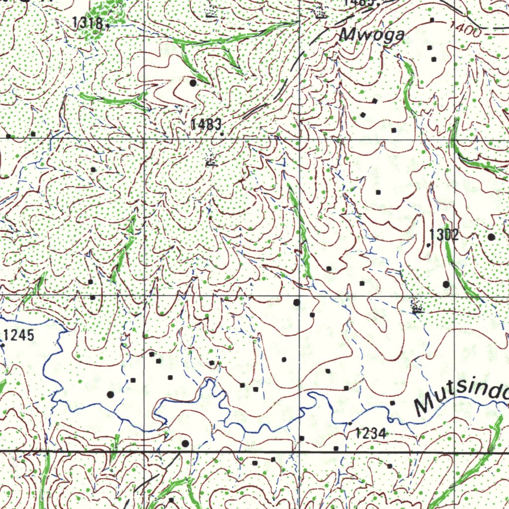 Burundi 50K 4872 4 Map by Land Info Worldwide Mapping LLC | Avenza Maps
