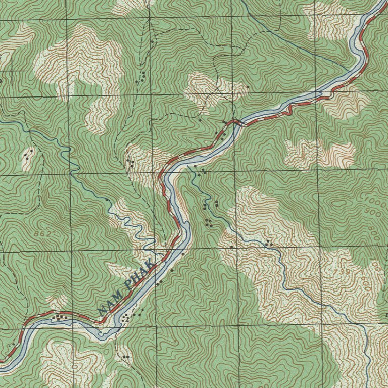 Laos 50K 5450 4 Map by Land Info Worldwide Mapping LLC | Avenza Maps