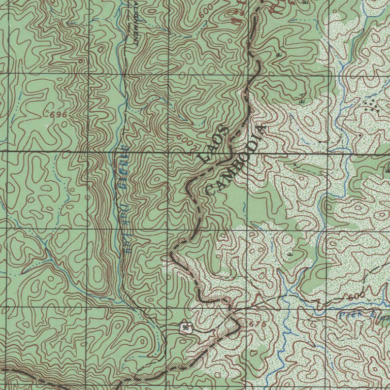 Laos 50K 6438 2 Map by Land Info Worldwide Mapping LLC | Avenza Maps