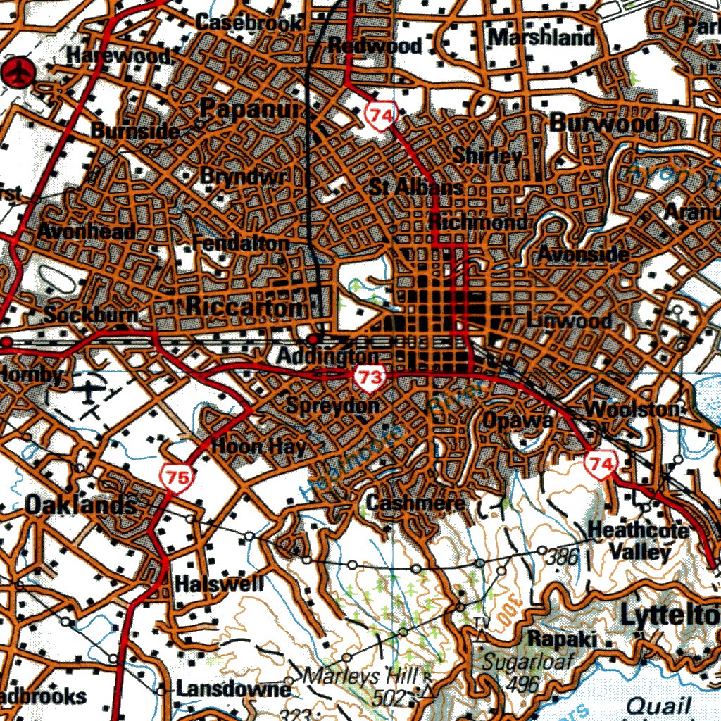 13 Christchurch Map by Land Info Worldwide Mapping LLC | Avenza Maps