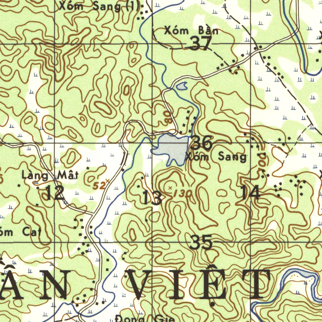 Vietnam 50K 6051-3 Map by Land Info Worldwide Mapping LLC | Avenza Maps