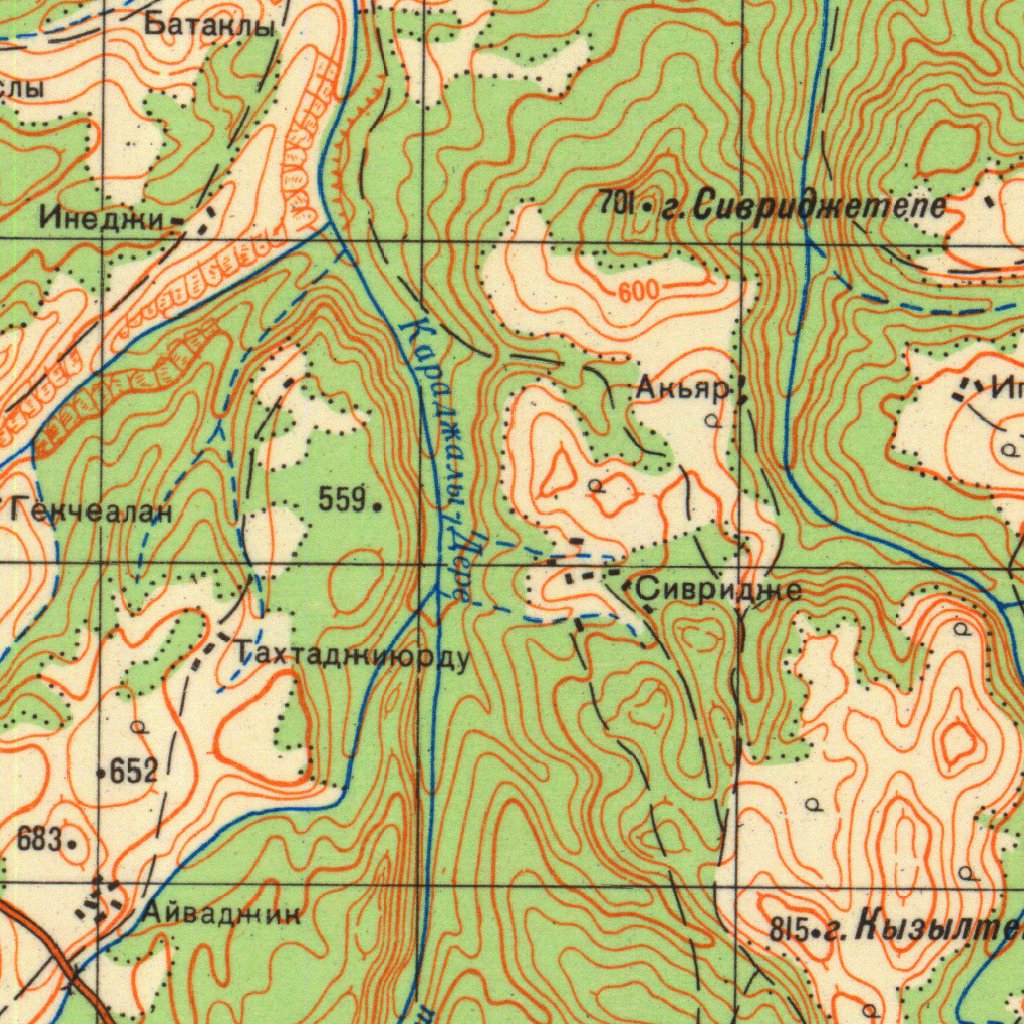 Turkey 100K 1035056 Map by Land Info Worldwide Mapping LLC | Avenza Maps