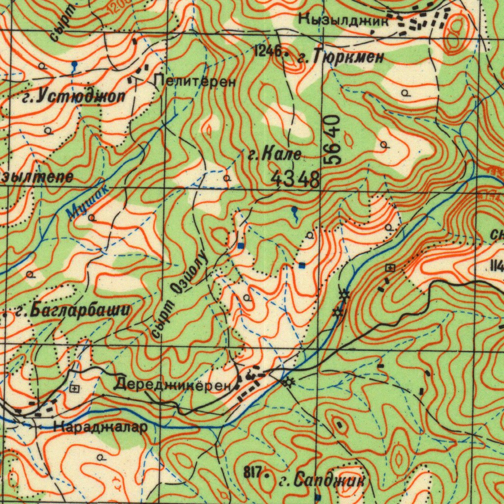 Turkey 100K 1035034 Map by Land Info Worldwide Mapping LLC | Avenza Maps