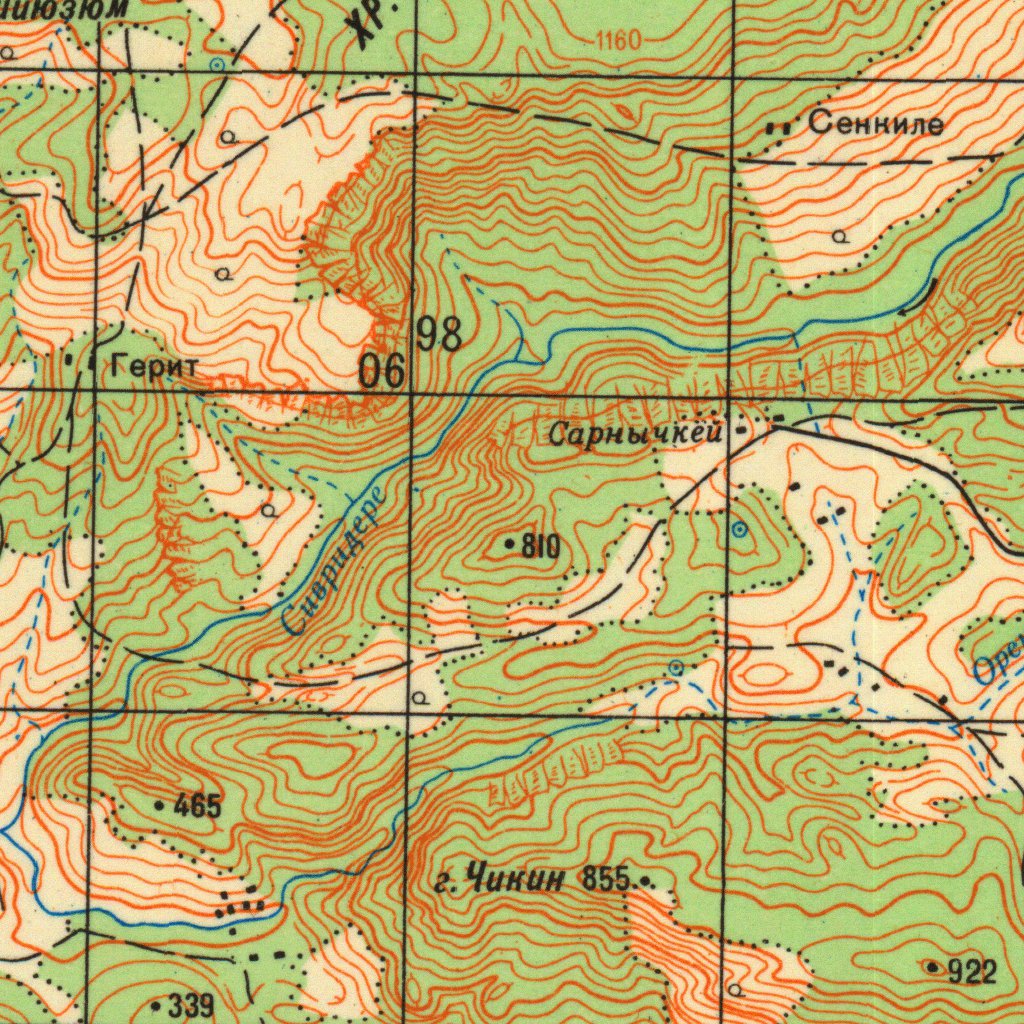 Turkey 100K 1035105 Map by Land Info Worldwide Mapping LLC | Avenza Maps