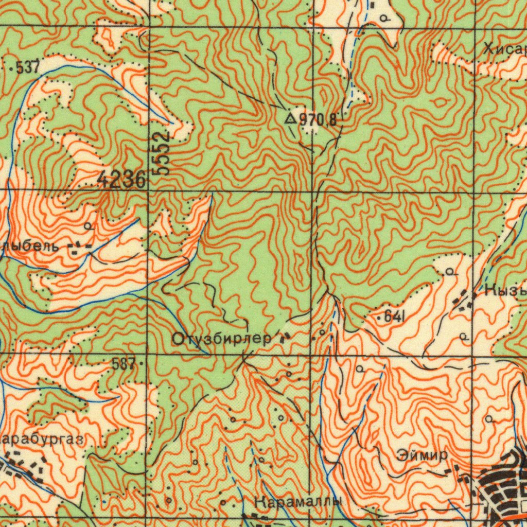 Turkey 100K 1035068 Map by Land Info Worldwide Mapping LLC | Avenza Maps