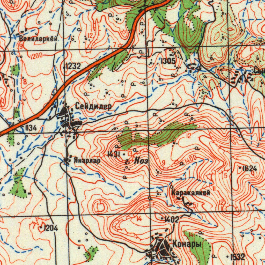 Turkey 100K 1036038 Map by Land Info Worldwide Mapping LLC | Avenza Maps