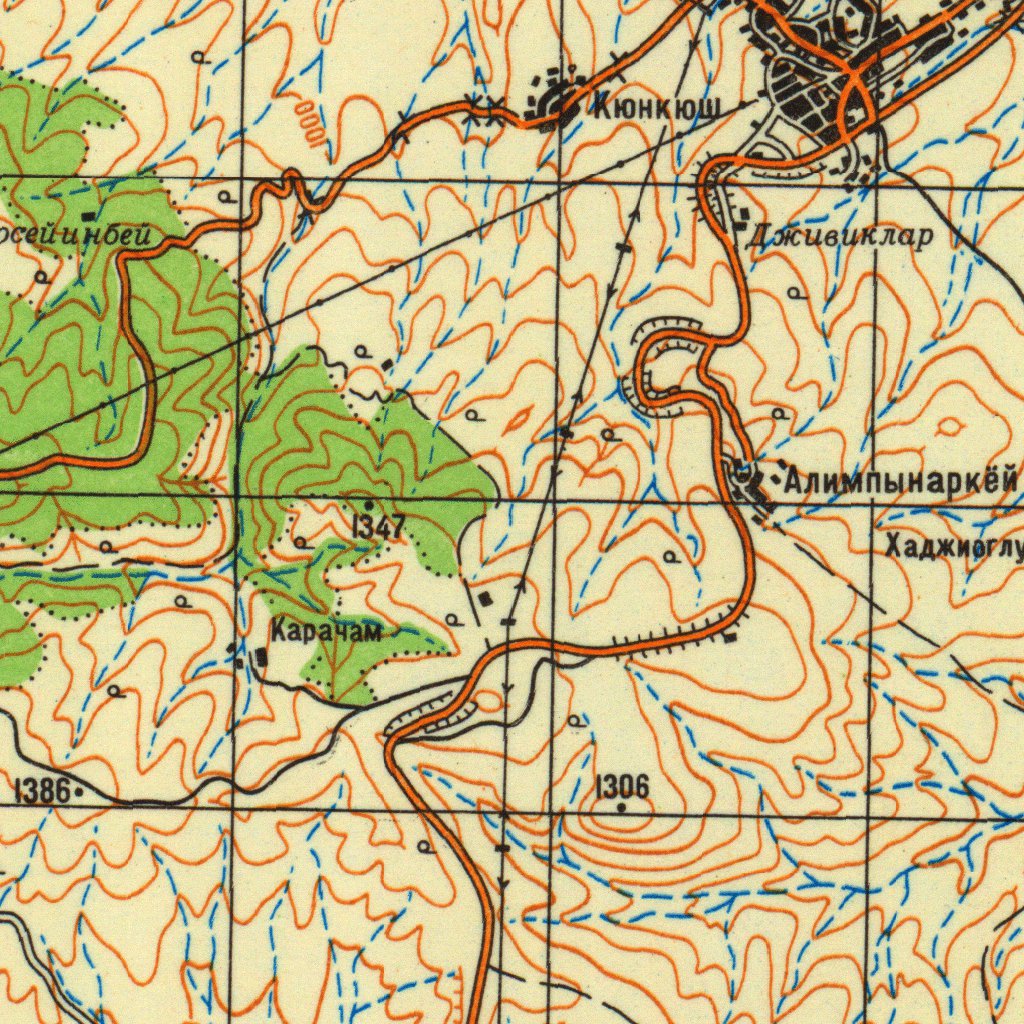 Turkey 100K 1036021 Map by Land Info Worldwide Mapping LLC | Avenza Maps