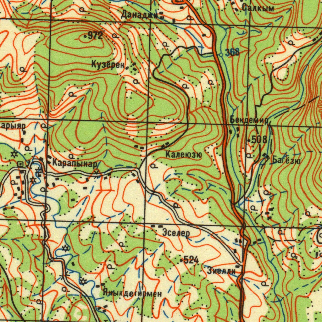 Turkey 100K 1036096 Map by Land Info Worldwide Mapping LLC | Avenza Maps