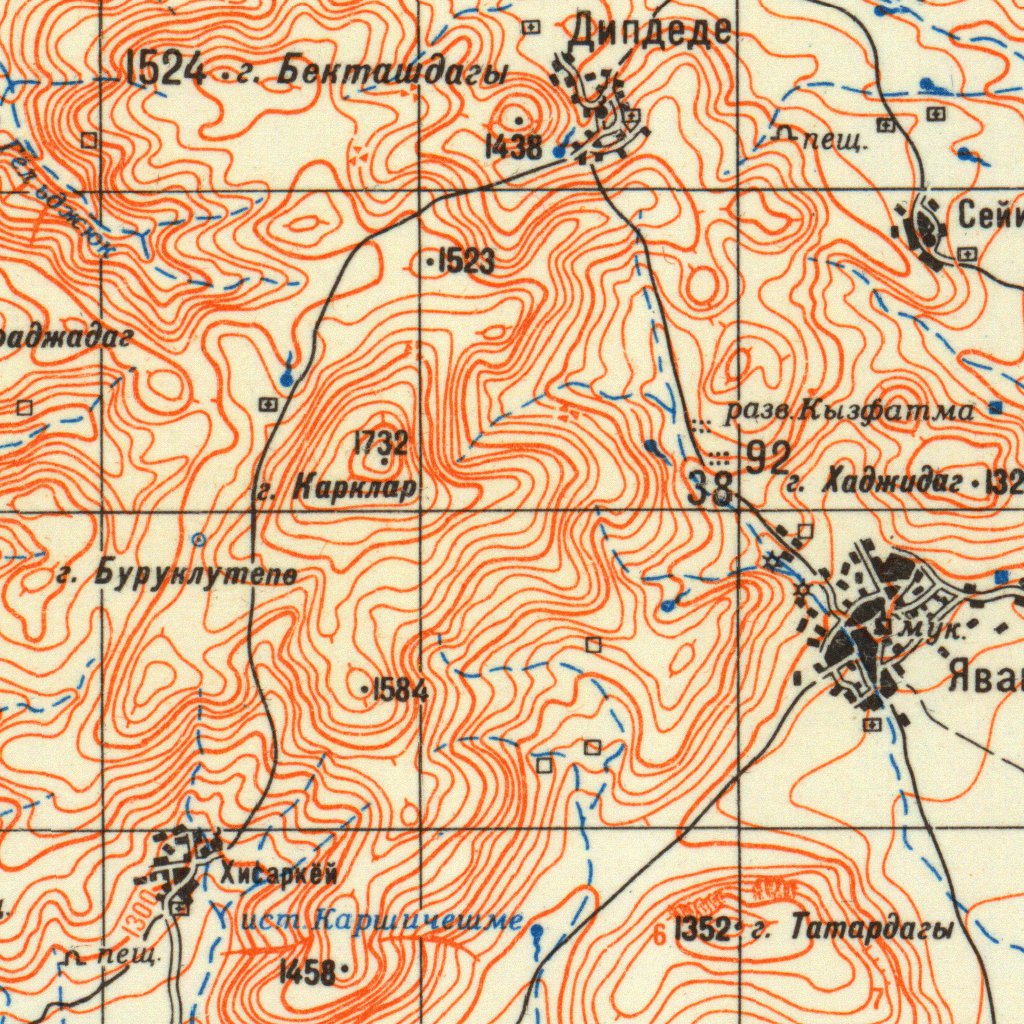 Turkey 100K 1036030 Map by Land Info Worldwide Mapping LLC | Avenza Maps