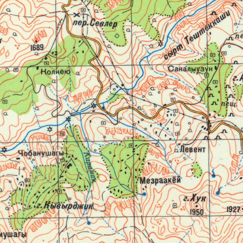 Turkey 100K 1037052 Map by Land Info Worldwide Mapping LLC | Avenza Maps