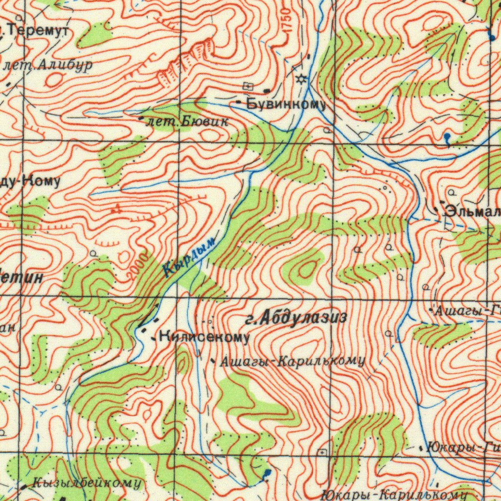Turkey 100K 1037021 Map by Land Info Worldwide Mapping LLC | Avenza Maps