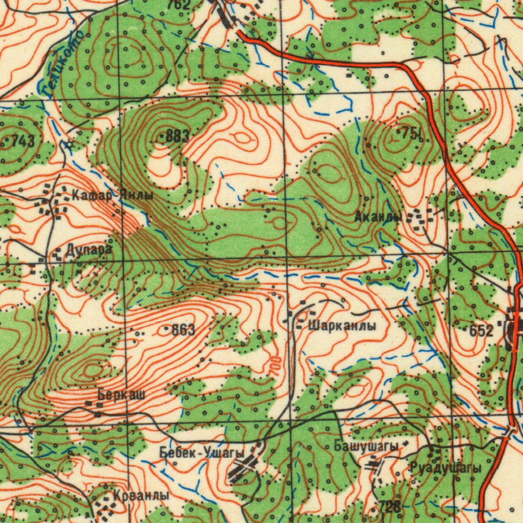 Turkey 100K 1037110 Map by Land Info Worldwide Mapping LLC | Avenza Maps