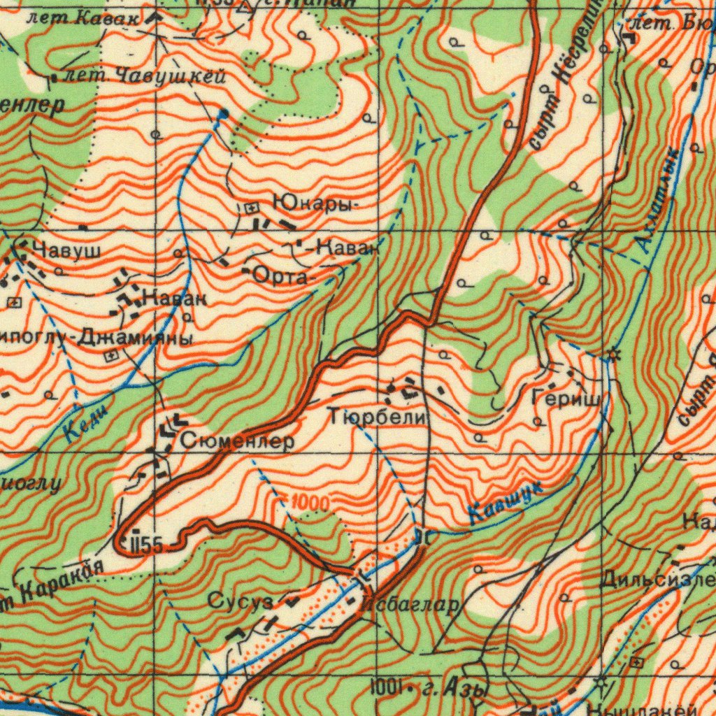 Turkey 100K 1136103 Map by Land Info Worldwide Mapping LLC | Avenza Maps
