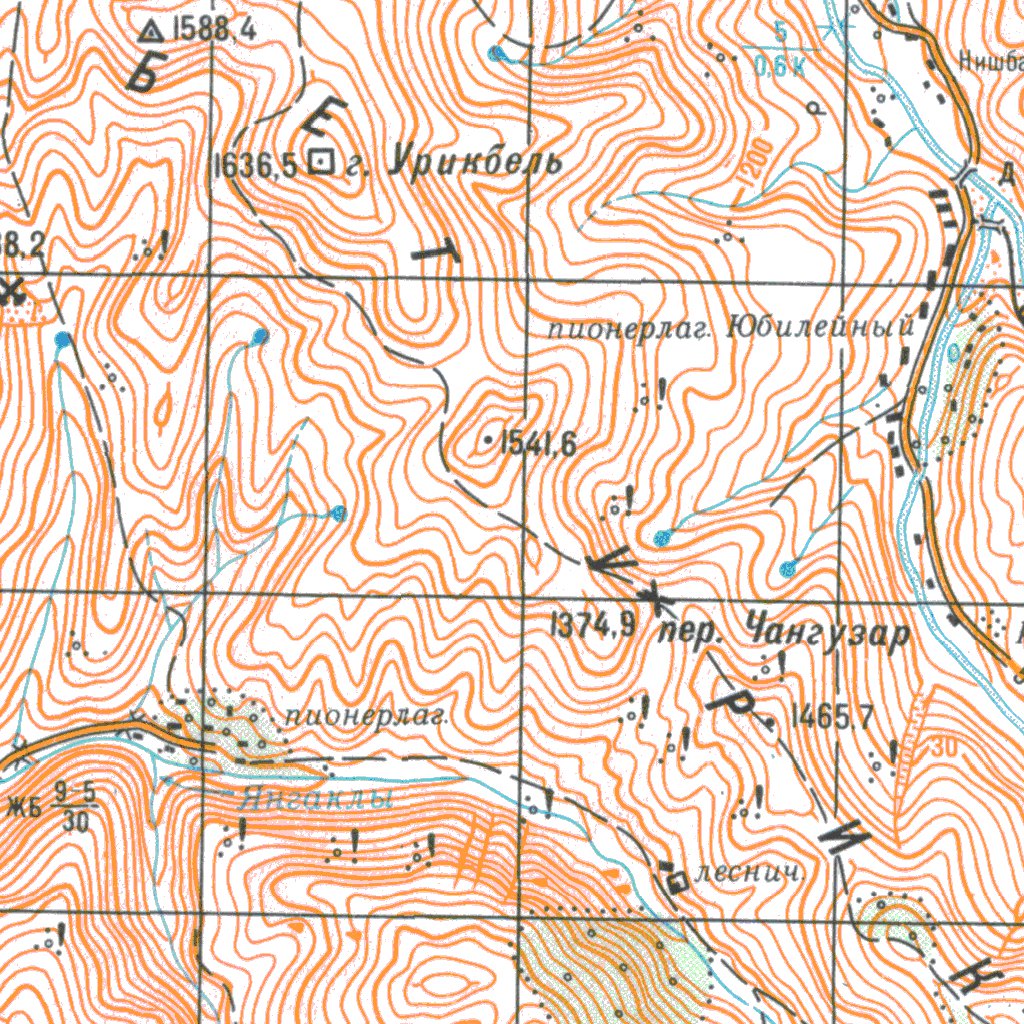 Tajikistan 50k 11-42-117-1 Map by Land Info Worldwide Mapping LLC ...