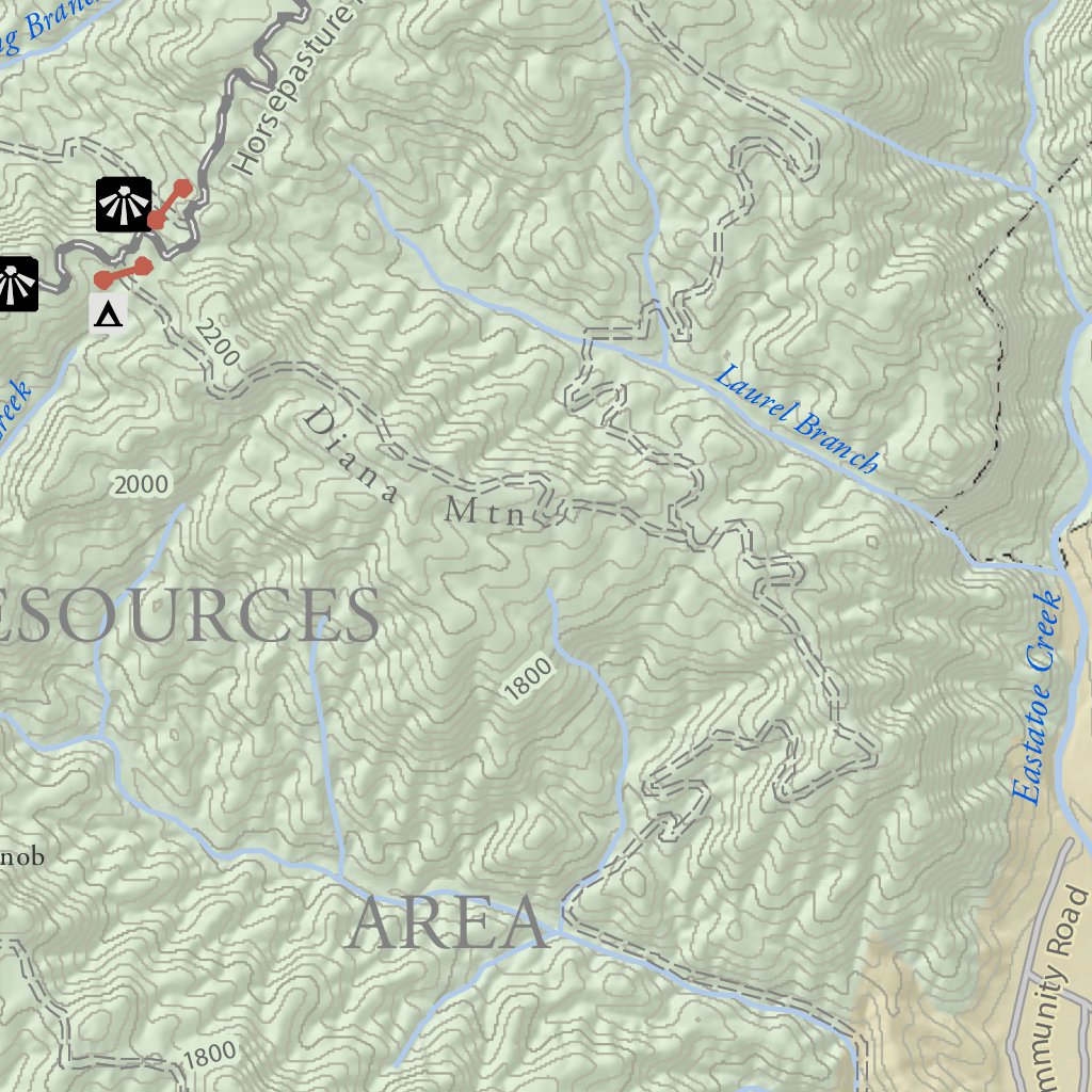 The Blue Wall - West: Upstate SC Trail Guide Map by Pisgah Map Company ...
