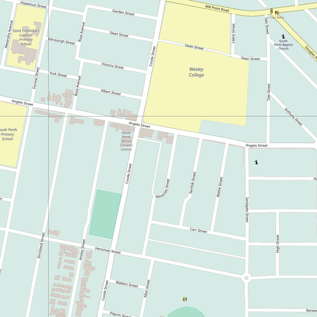 Central Perth Street Map by Paul Johnson - Offline Maps | Avenza Maps