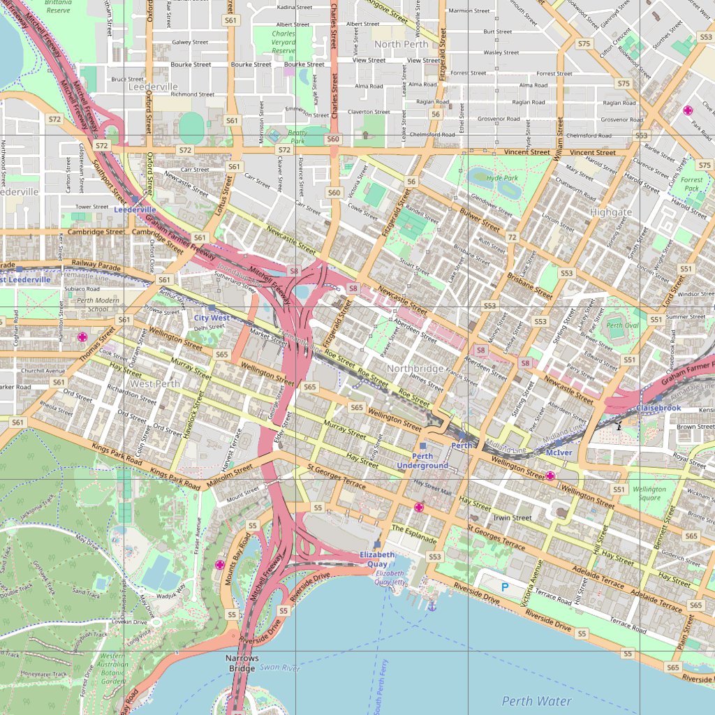 Perth Street Map by Paul Johnson - Offline Maps | Avenza Maps