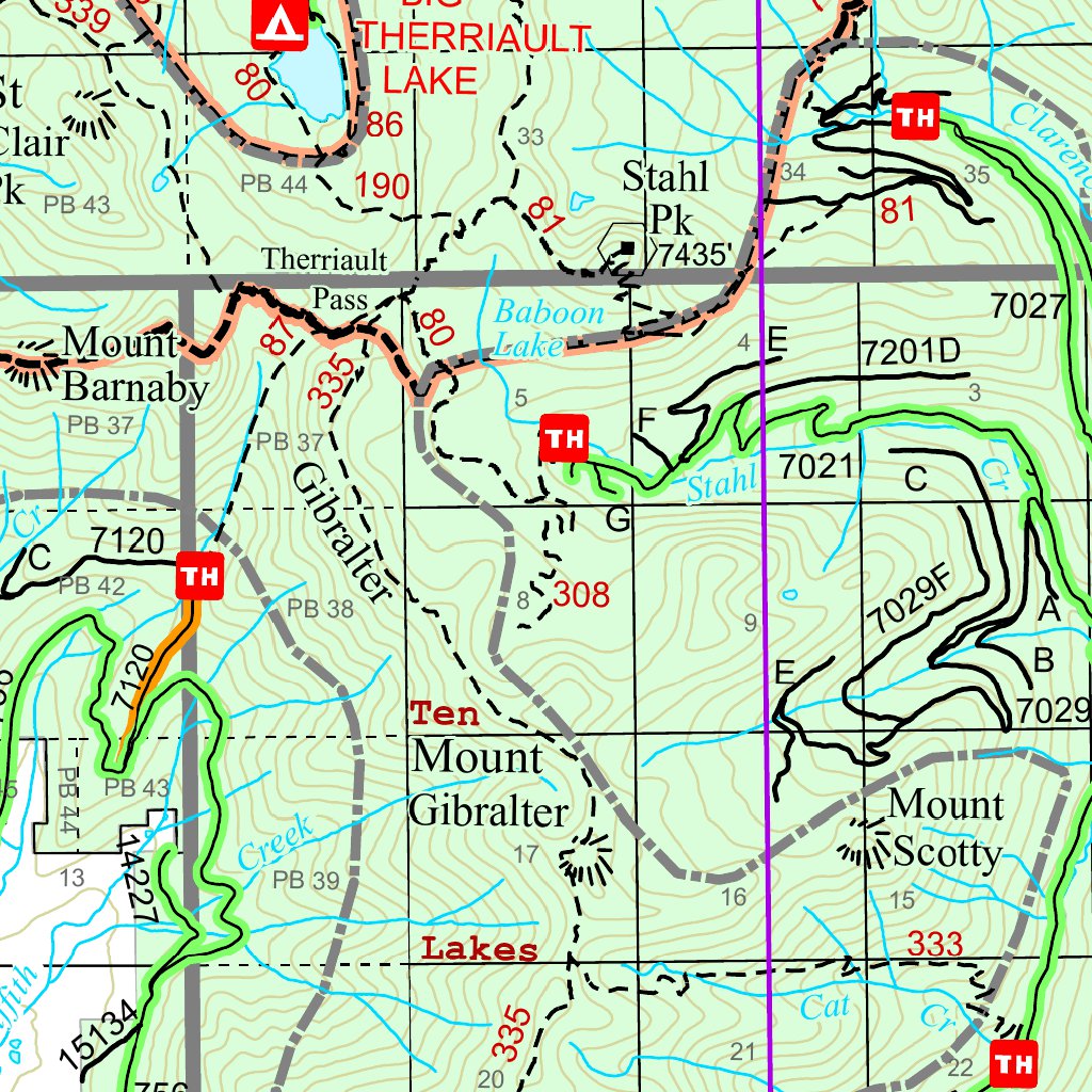 Kootenai NF District Map Rexford Fortine 2017 by US Forest Service R1 ...