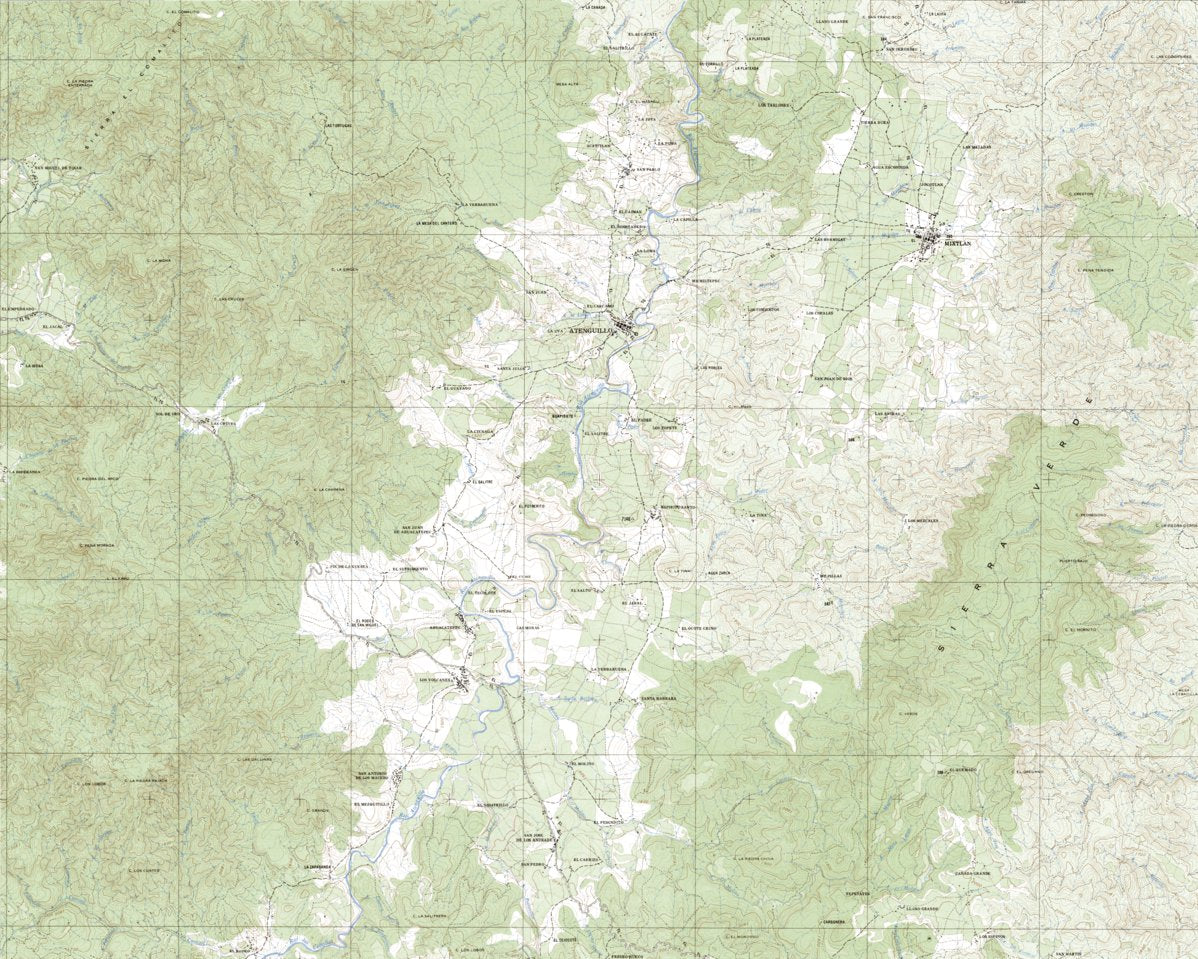 Atenguillo (F13D72) Map by Land Info Worldwide Mapping LLC | Avenza Maps