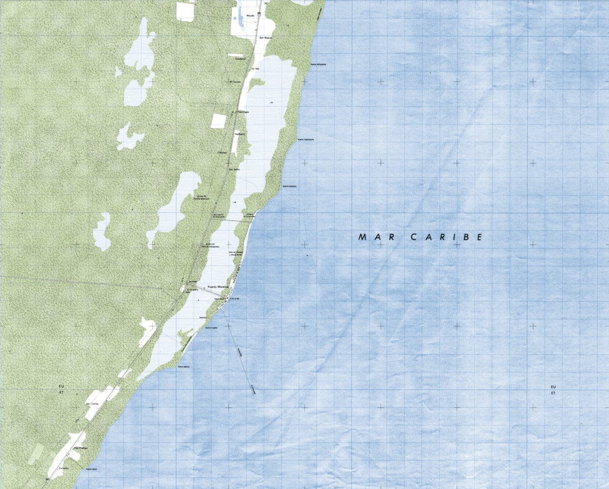 Puerto Morelos (F16D51) Map by Land Info Worldwide Mapping LLC | Avenza ...