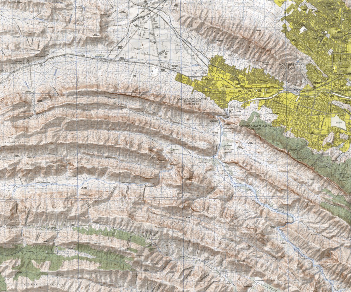 Garza García (G14C25) Map by Land Info Worldwide Mapping LLC | Avenza Maps
