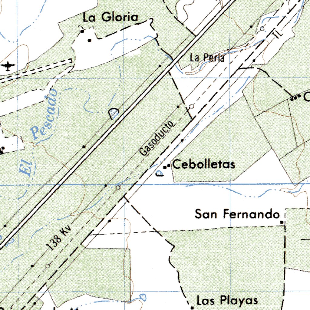 Ciudad Cerralvo (G14A88) Map by Land Info Worldwide Mapping LLC ...